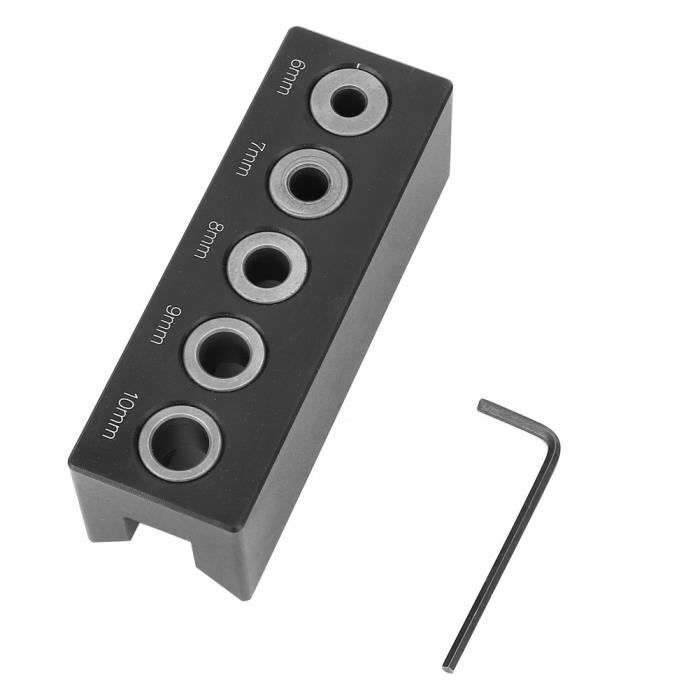 Perceuse D'Angle Drill Guide Kit Aluminium Alloy Dowel Jig Round Hole ...