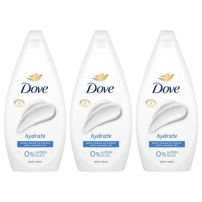 Body Wash - DOVE - Hydrate - 450ml - 0% Sulfate SLES - Softer ...