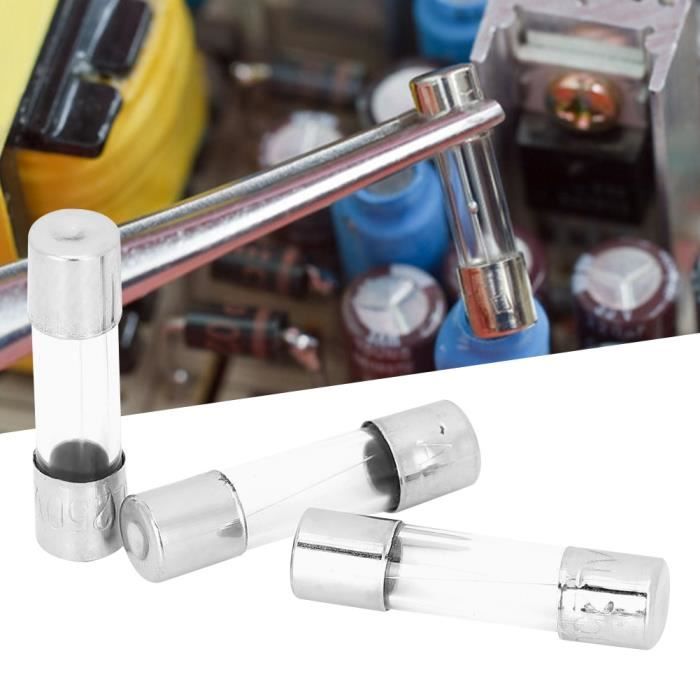 Fusible en verre Fast Blow Satisfaire 15A fusible en verre AC250V fusible à action rapide ...