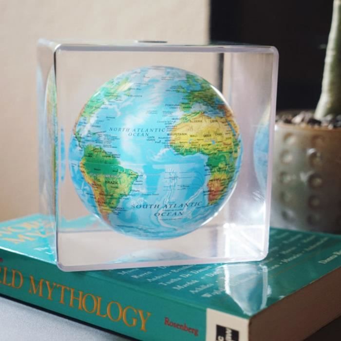 Globe Cube Mova - Reliefs et Océans de la Terre - Décoration originale ...