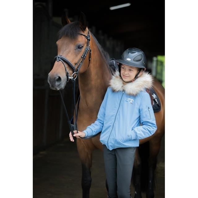 Veste équitation enfant Pénélope Lyon - bleu ciel - 14 ans - Cdiscount ...