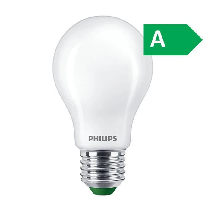 Ampoule Led Ultra Efficient Dépoli E27 4w 60w 3000k 840lm Philips