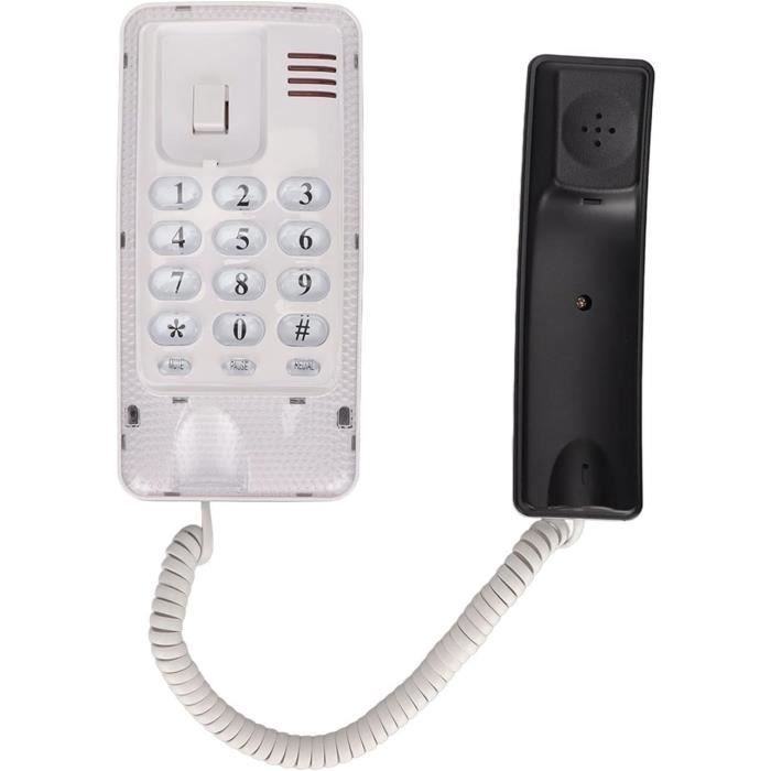 Téléphones Filaires, Téléphone Fixe Filaire Multifonctionnel Pause ...