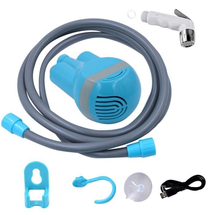 Douche Portative - SODIAL - USB Rechargeable - Bleu - Convient aux ...