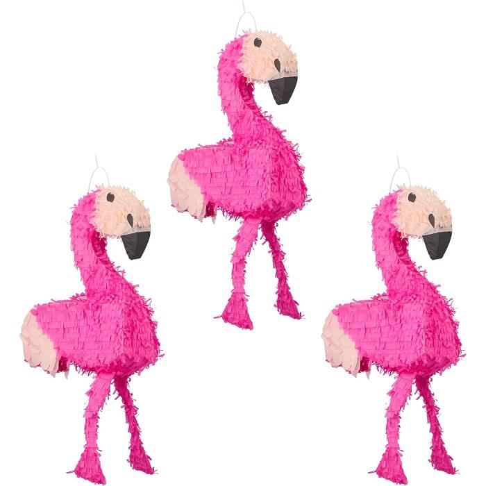3X Pinata Flamand Rose à Suspene Enfants à remplir Anniire Jeux ...