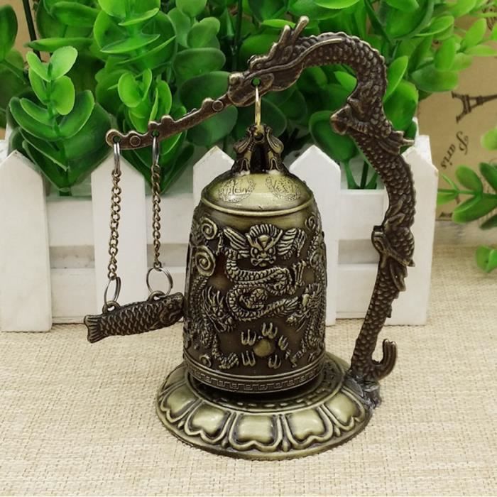 Vintage petit sculpté Vintage Dragon Lock Vintage Dragon Bell, Bronze ...
