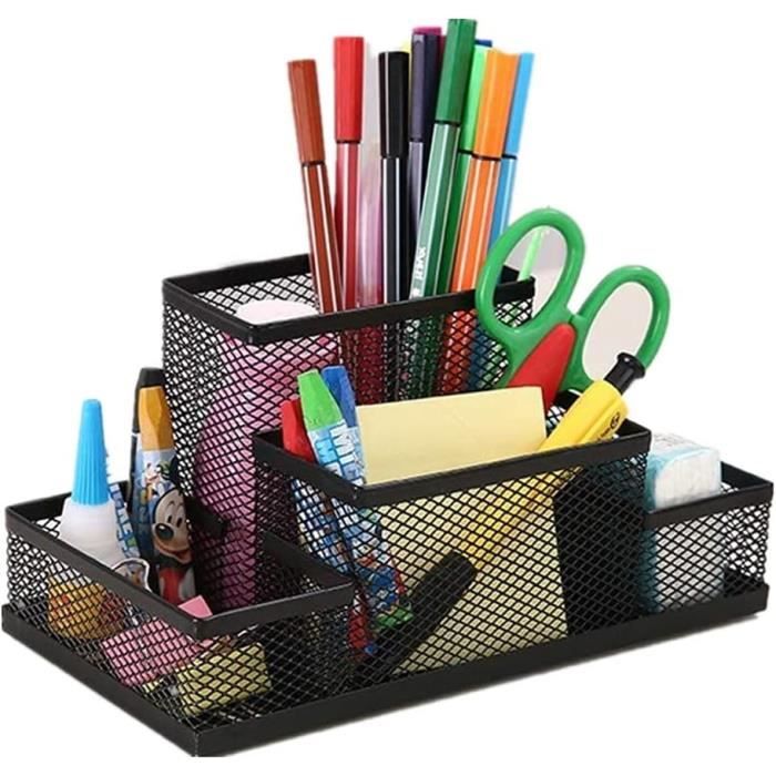 Organisateur De Bureau En Métal Maille Pot À Stylo Porte Crayon ...
