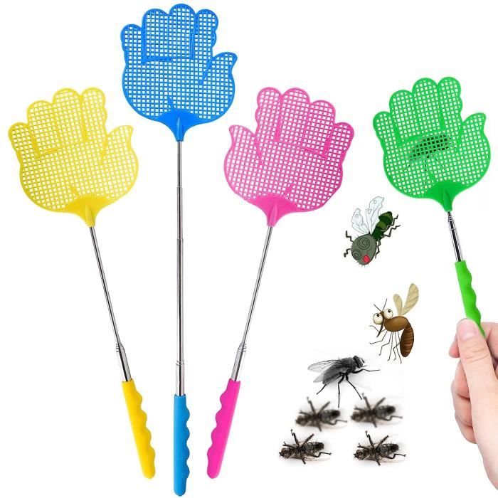 Tapette À Mouches, 4 Pièces Tapette À Mouche Télescopique, Multi ...