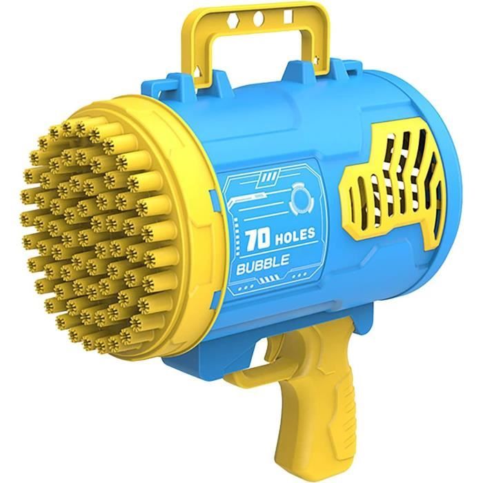 Bazooka Machine À Bulle Pour Enfant Pistolet A Bulles De Savon 70 Trous ...