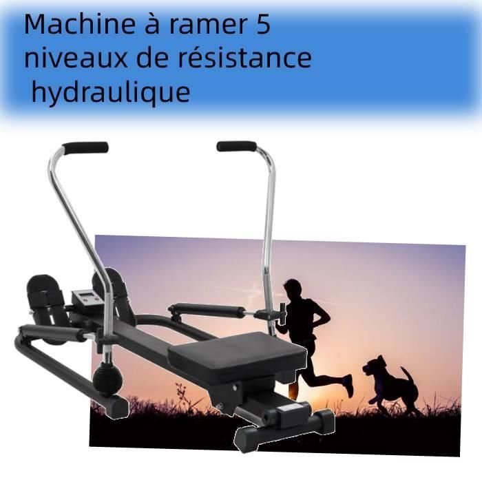 RUIDA Machine à ramer 5 niveaux de résistance hydraulique Stable et ...