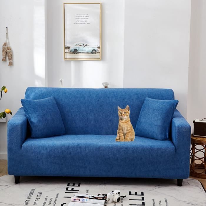 Housse de canapé 4 places, housse de protection extensible, housse de ...