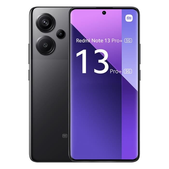 XIAOMI Redmi Note 13 Pro+ 5G 12Go 512Go Noir - Cdiscount Téléphonie