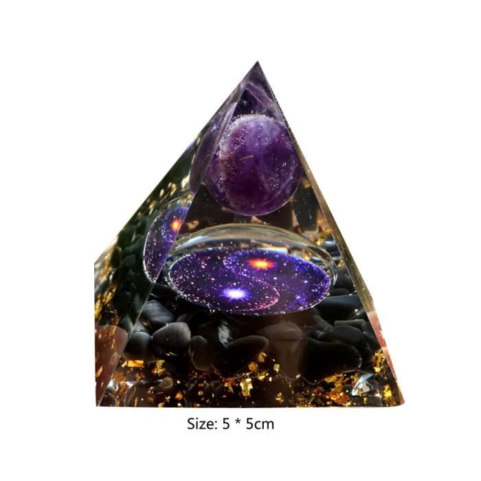 GALET,Table Decoration A--Pyramide Orgonite, cristaux de guérison ...