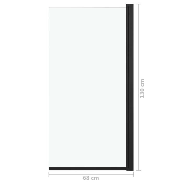 Drfeify Cabine de douche ESG 68x130 cm Noir 10676 - Cdiscount Bricolage