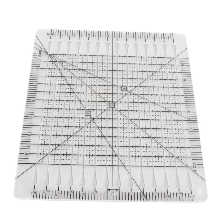 Règle de couture Règle de Quilting Acrylique Transparent Échelle ... Règle de couture Règle de Quilting Acrylique Transparent Échelle ...