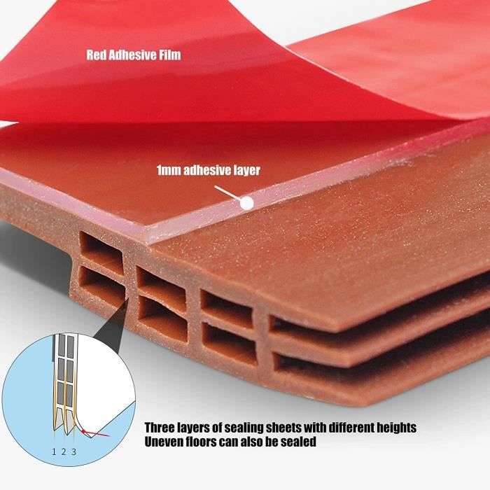 Calfeutre Bas de Porte - AMOUNE - 100x5 cm - Anti Bruit - Isolation ...