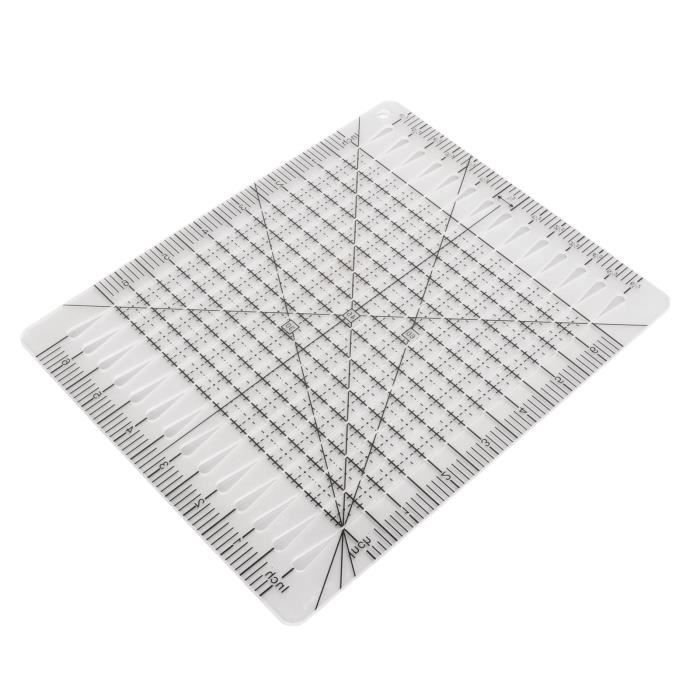 Règle de couture Règle de Quilting Acrylique Transparent Échelle ... Règle de couture Règle de Quilting Acrylique Transparent Échelle ...