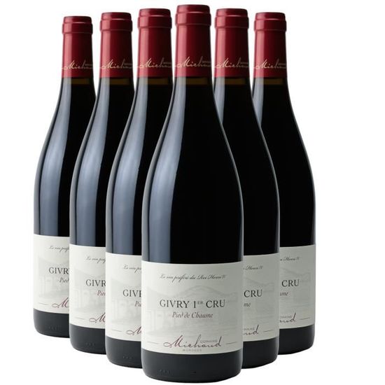 Givry 1er Cru Le Pied de Chaume Rouge 2021 - Lot de 6x75cl - Domaine ...