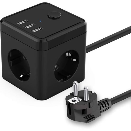 Prise Multiple Usb, Chargeur Multiprise, Secteur Avec 3 Ports Usb, Pour ...