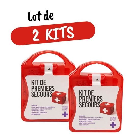 Kit Premiers Secours - Lot de 2 - Cdiscount Santé - Mieux vivre