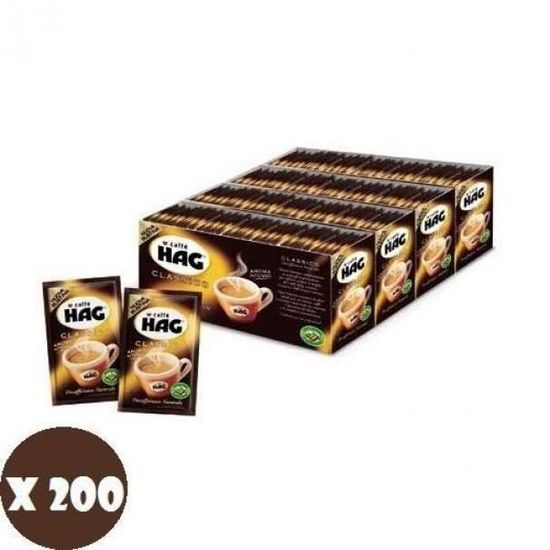HAG CAFFE' DECAFFEINATO SAC A' DOSE UNIQUE 200 - Cdiscount Au quotidien