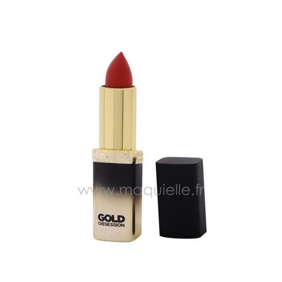 Rouge à lèvres Color Riche Gold Obsession - l'Oréal (Rouge gold ...