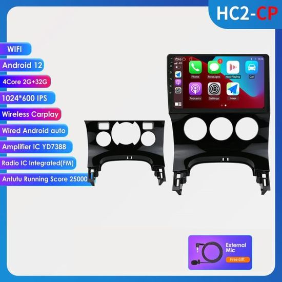 2+32G Autoradio Android 2Din pour Peugeot 3008 AT MT 2009-2015 lecteur vidéo multimédia de ...