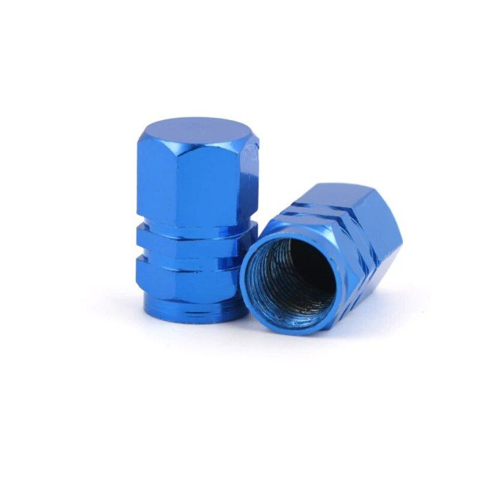 Bouchons de valve de pneu universels en aluminium,style hexagone auto,2 ...