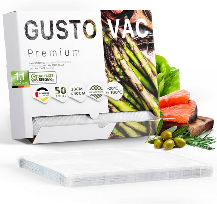 50 Sacs Sous Vide Alimentaire Gaufrés Fabriqués En Europe 30X40Cm - Sans Bpa - Sac Sous Vide ...