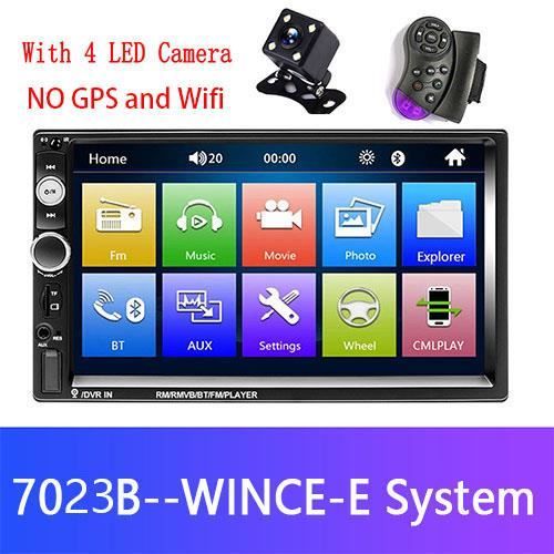 7023B et 4 DEL - autoradio récepteur stéréo 7 ", FM, BT, AUX, lecteur ...