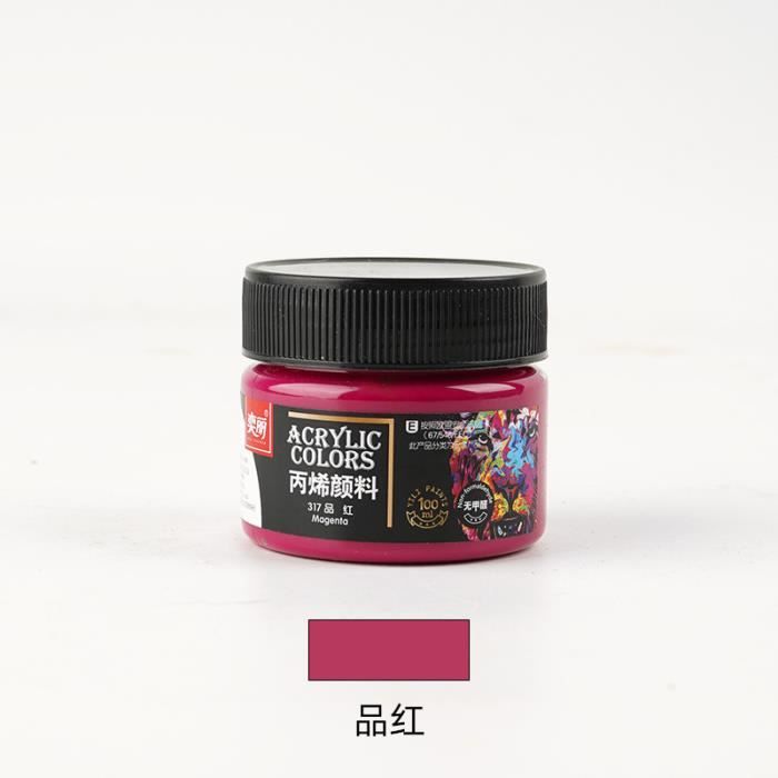 Magenta - Pot de peinture acrylique pour artiste professionnel ...