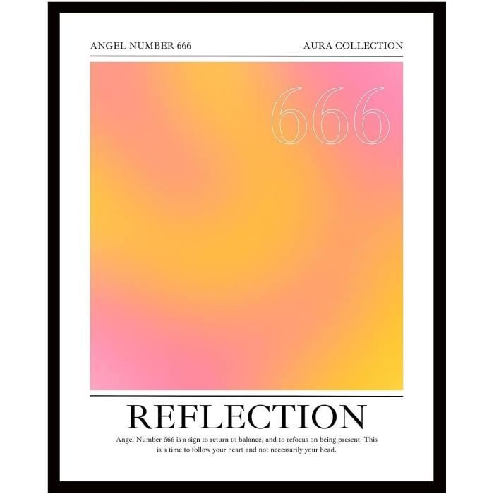 Posters Aura Pour Chambre - Poster Esthétique - Numéro D'Ange - Poster ...