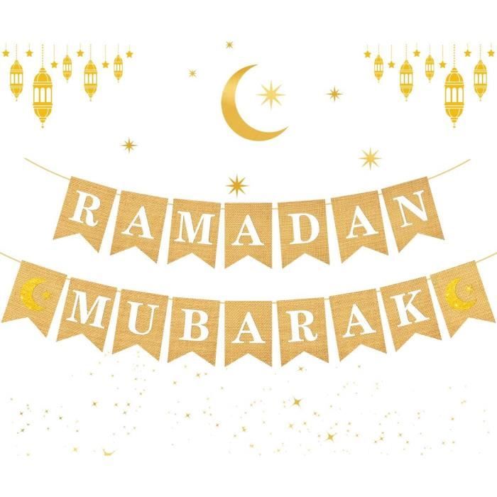 Ramadan Kareem Girlande, Eid Mubarak Dekoration, Ramadan Mubarak, Gold Glitzerndes Ramadan ...