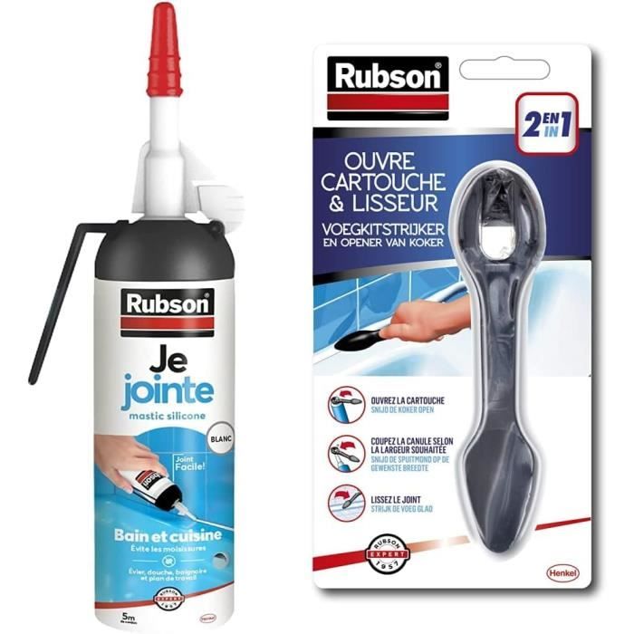 Je Jointe Mastic Blanc 100 ml, mastic étanche anti-moisissure en ...