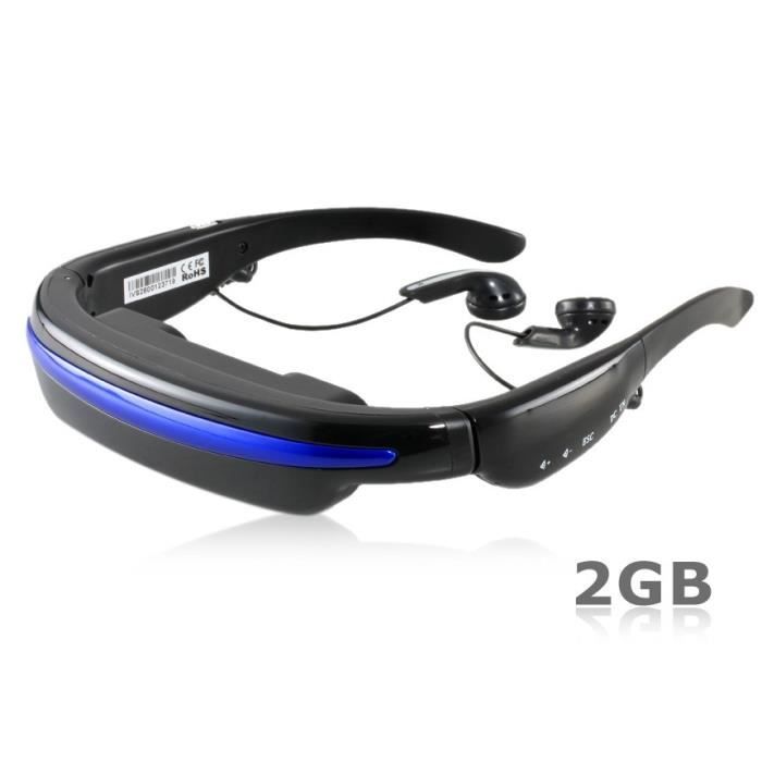 2GB 52 Digital Virtual Lunettes vidéo avec fent… - Cdiscount TV Son Photo