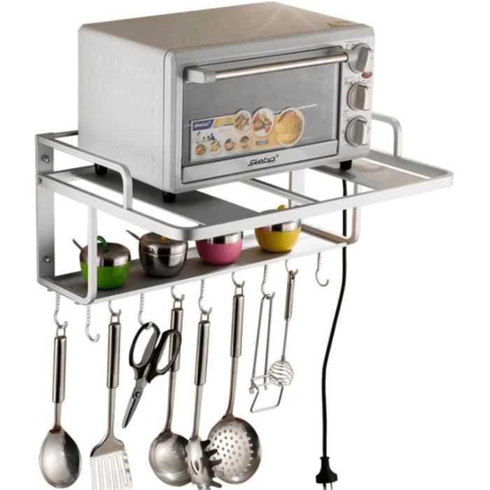 Etagères Micro Ondes Four,Support Mural de Rangement A410 - Cdiscount ...