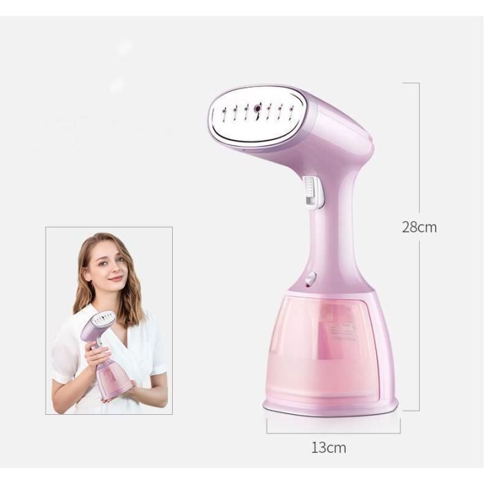 Fer a repasser,Défroisseur vapeur portatif 1500W,280ml,Mini fer à vapeur Vertical pour le ...