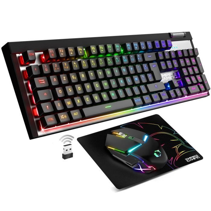 EMPIRE GAMING - Pack Armor RF358 Sans Fil - Clavier Gaming Wireless ...