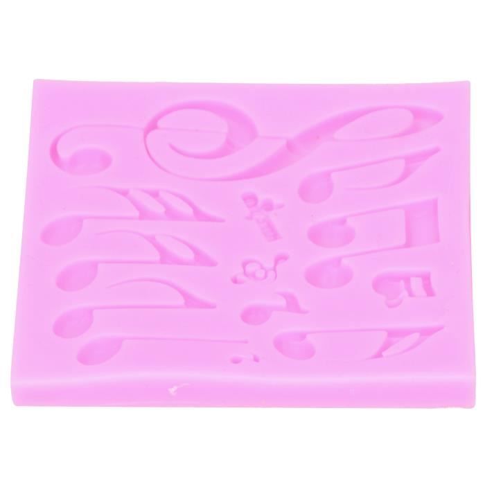 Moule en silicone en forme de note de musique Moule en Silicone ...