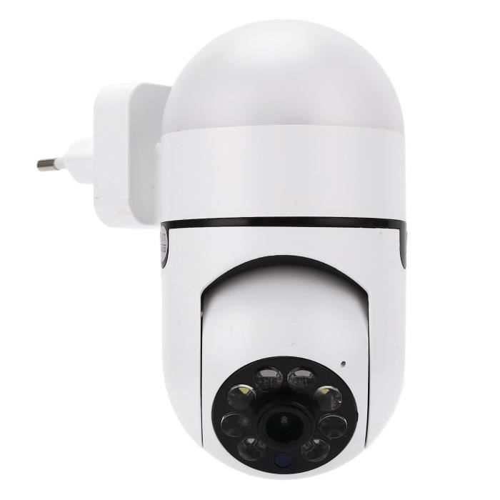 EIF Caméra sans fil vision nocturne 360° 2MP LED caméra de sécurité ...