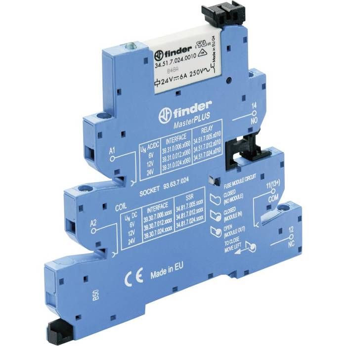 Interface modulaire - Finder - 393100240060 - Relais électromécanique ...