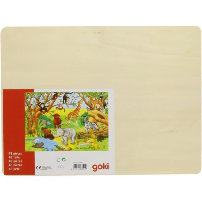 Goki - Puzzle En Bois À Encastrement - Afrique - 48 Pièces - Cdiscount ...
