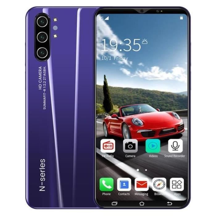 SMARTPHONE Smartphone note10+ grand écran 58 po 512Mo+4Go - Violet ...