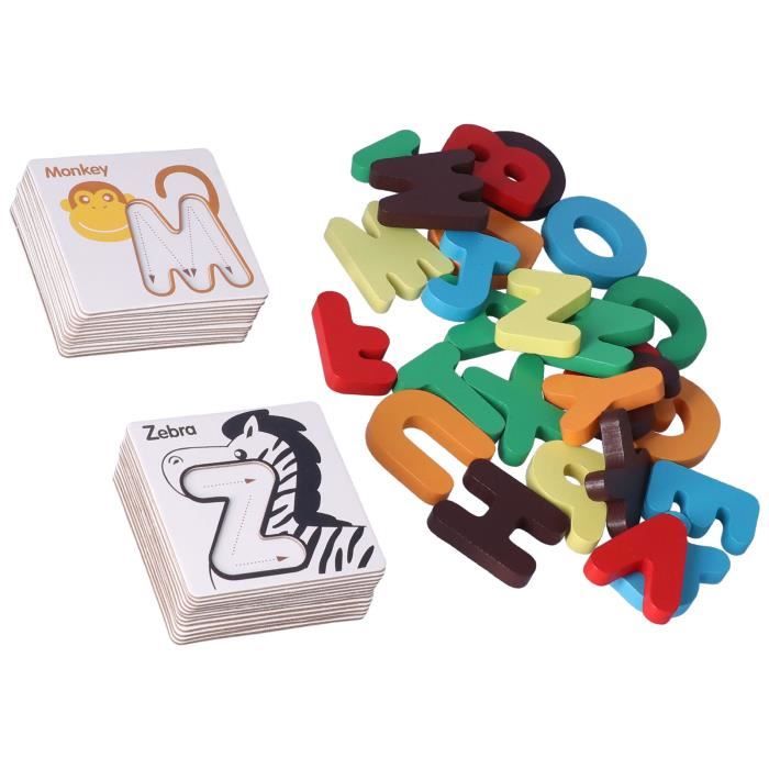 Puzzle de cartes alphabet - Pwshymi - Cartes Flash ABC Montessori ...