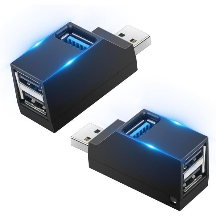 Hub Usb Mini, Hub Usb 3.0 À 3 Ports (1 Usb 3.0 + 2 Usb 2.0), Usb ...