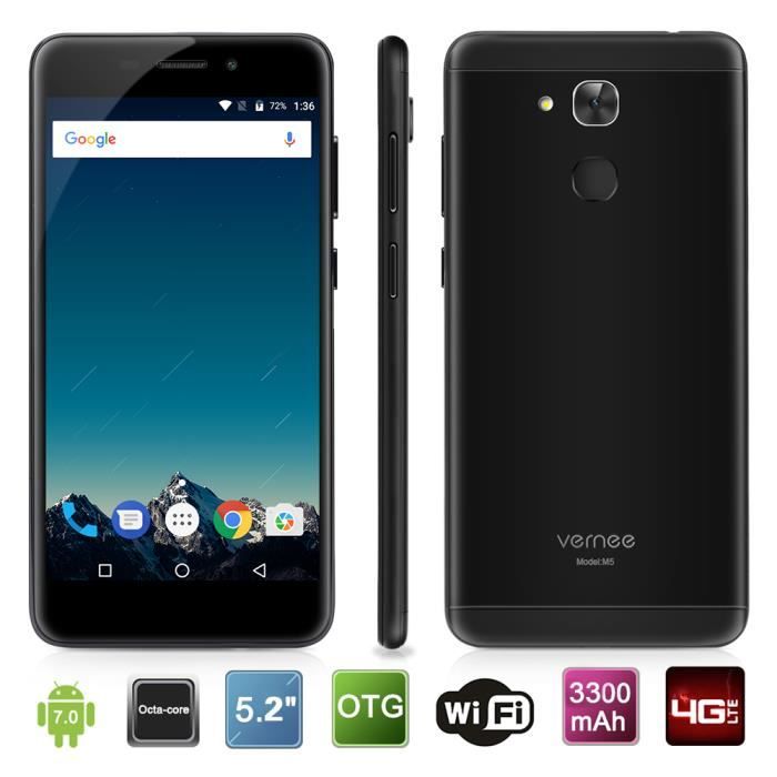 Vernee M5 4G Smartphone Débloqué 5.2" 2.5D HD Écran Android 7.0 1.5GHz ...