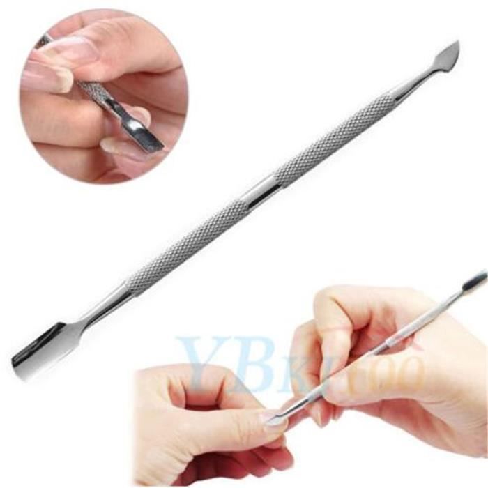 Pousseur de cuticules en acier inoxydable - YOSOO - Outils de manucure ...