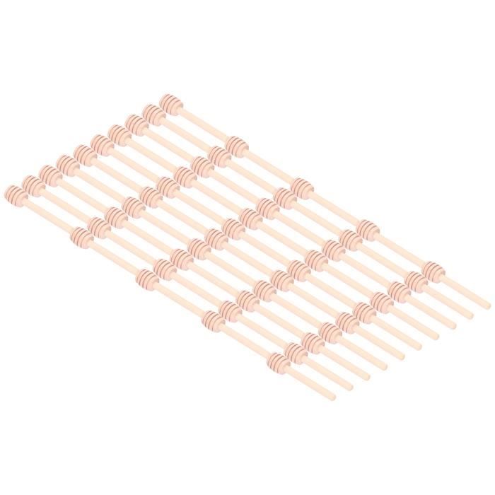 Zerone Honey Dipper Sticks, Stick Food‑grade Groove Design Wood for ...