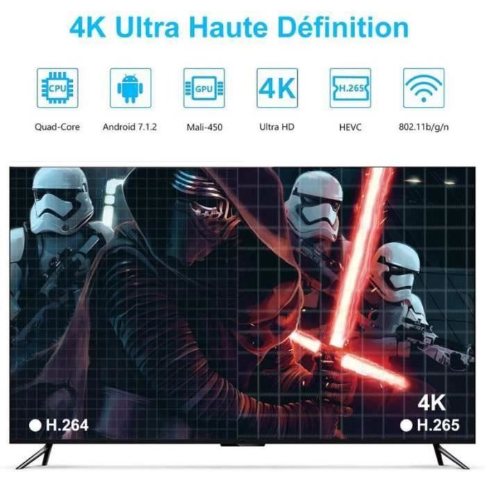 X96 MINI TV BOX 2GO + 16GO Android 90 Multi-Core 64bit 4KHD 24G ...