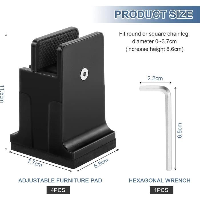 Rehausseur De Meuble, 11.5Cm Rehausseur De Table Avec Pince À Vis ...
